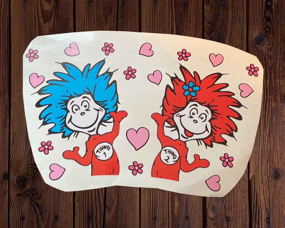 Thing 1 & Thing 2 Sticker - Etsy