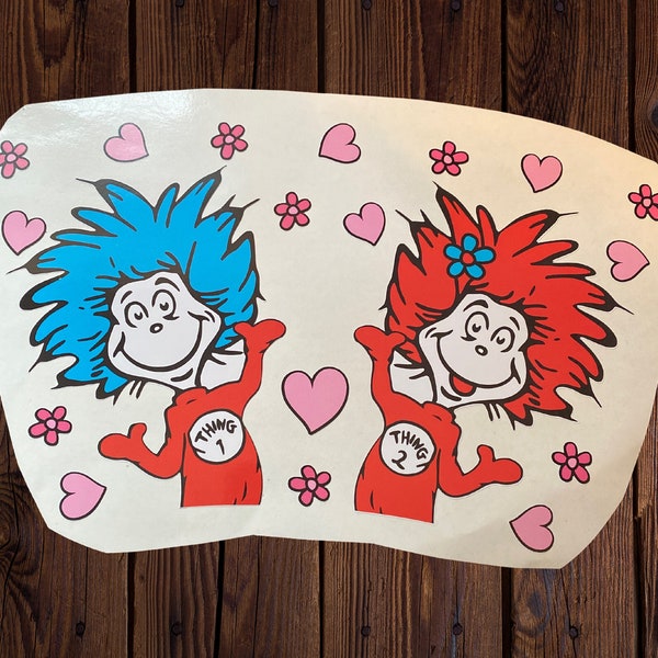 Thing 1 Thing 2 Stickers - Etsy