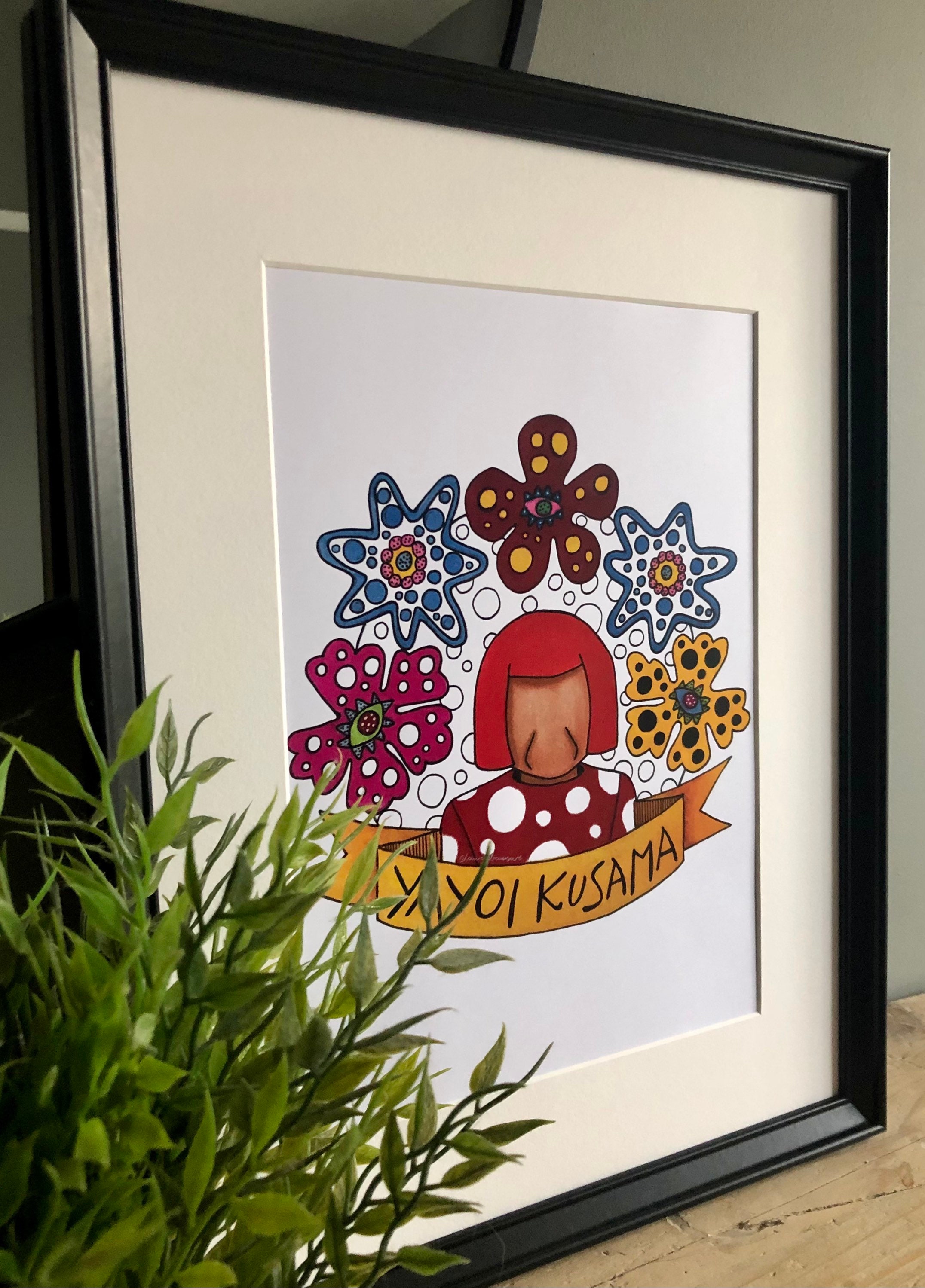 Yayoi Kusama A4 Print - Etsy