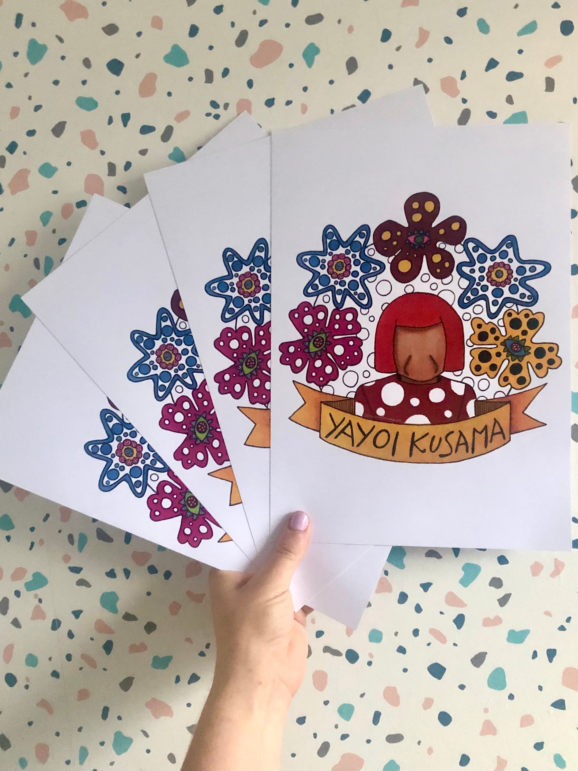 Yayoi Kusama A4 Print - Etsy
