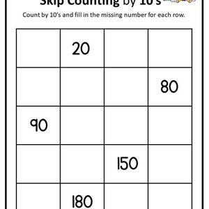 30 Printable Skip Counting Worksheets. Skip Counting count by 2, 5 and ...
