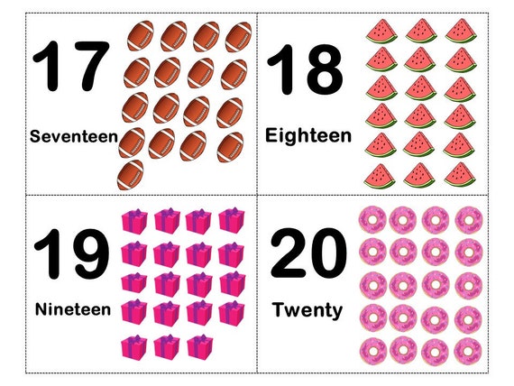 8x11 Printable Numbers