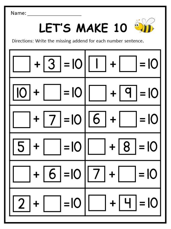 1st Grade Printable Worksheets