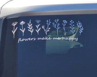 Wild Flower Car Decals - Etsy