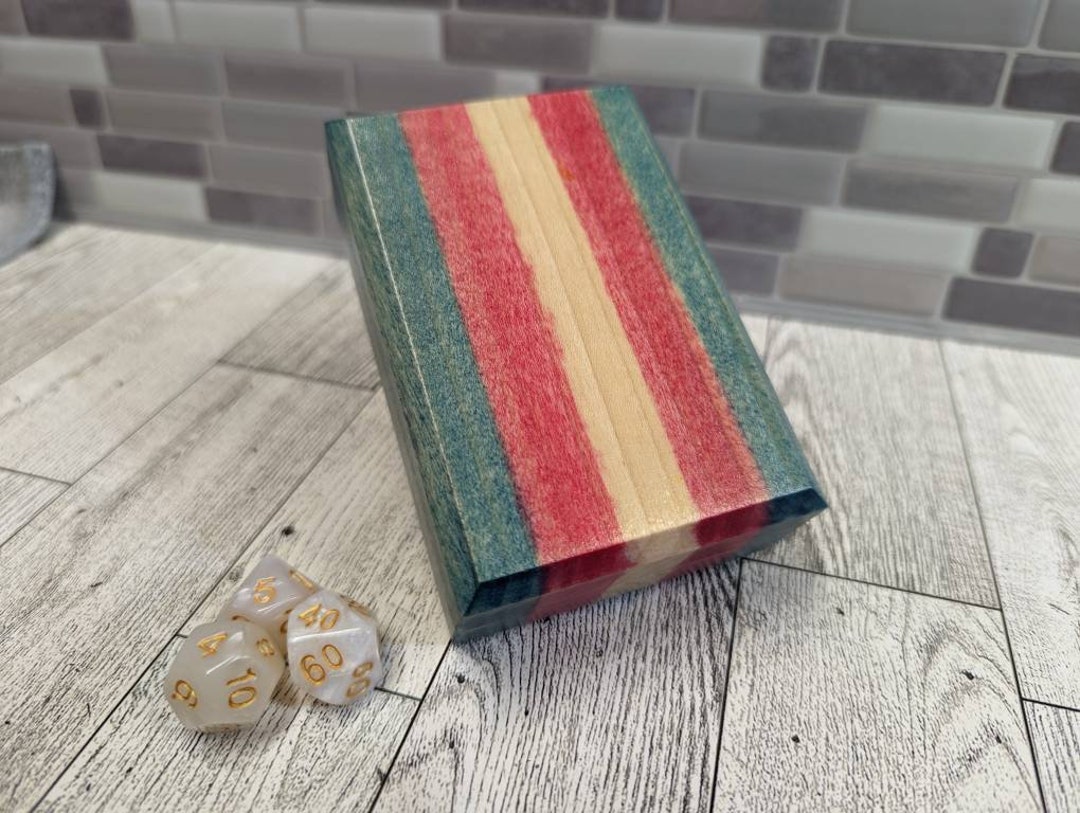 Trans Pride Dice Box for Dnd, Ttrpg. Dyed Wood. Free Shipping - Etsy