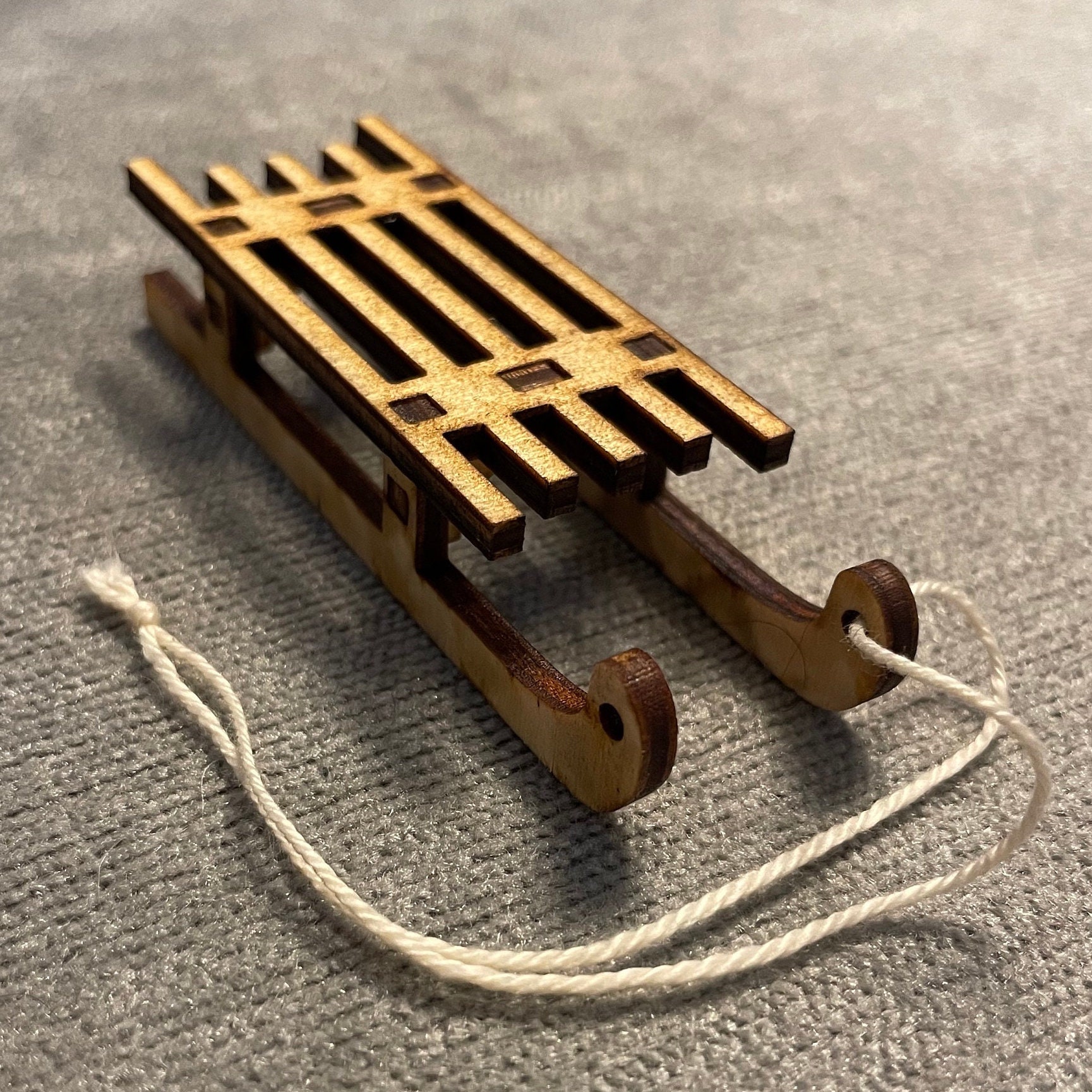 Santa Sleigh Sledge Christmas Decoration Tree Ornament - Etsy UK