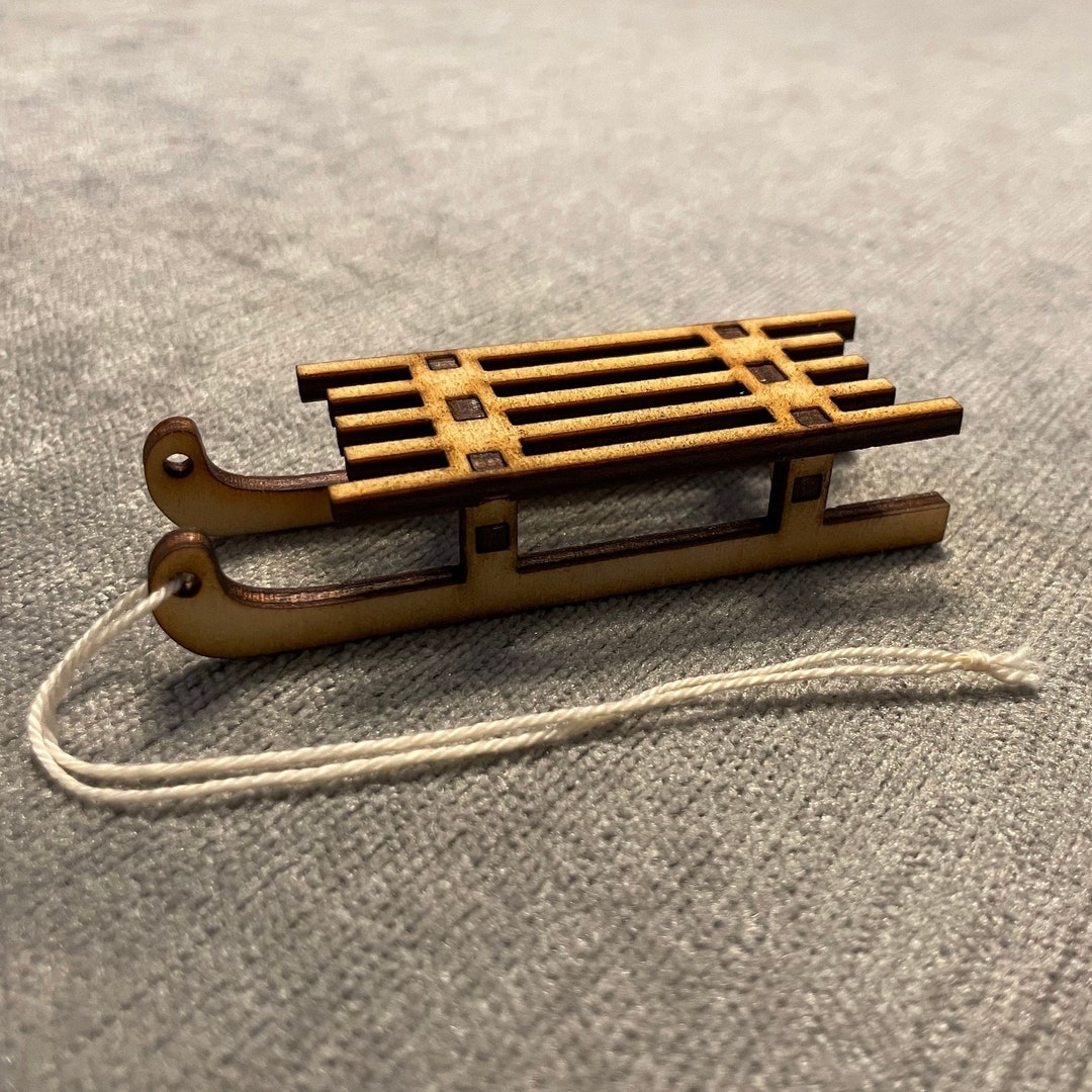 Santa Sleigh Sledge Christmas Decoration Tree Ornament - Etsy UK