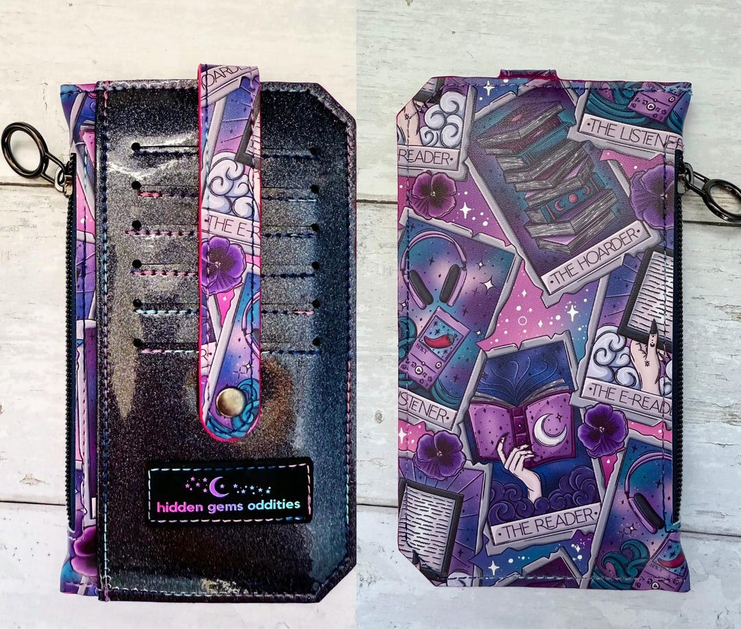 Bookish Tarot Card Vegan Wallet: Slim Credit Card & Coin Purse - Etsy