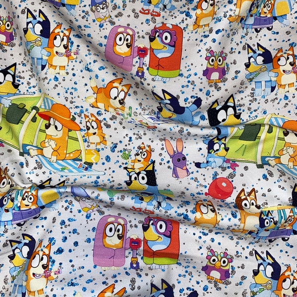 Bluey Stretch Fabric - Etsy