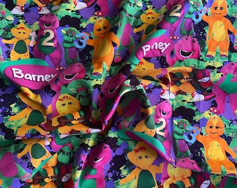 Barney Fabric | Etsy