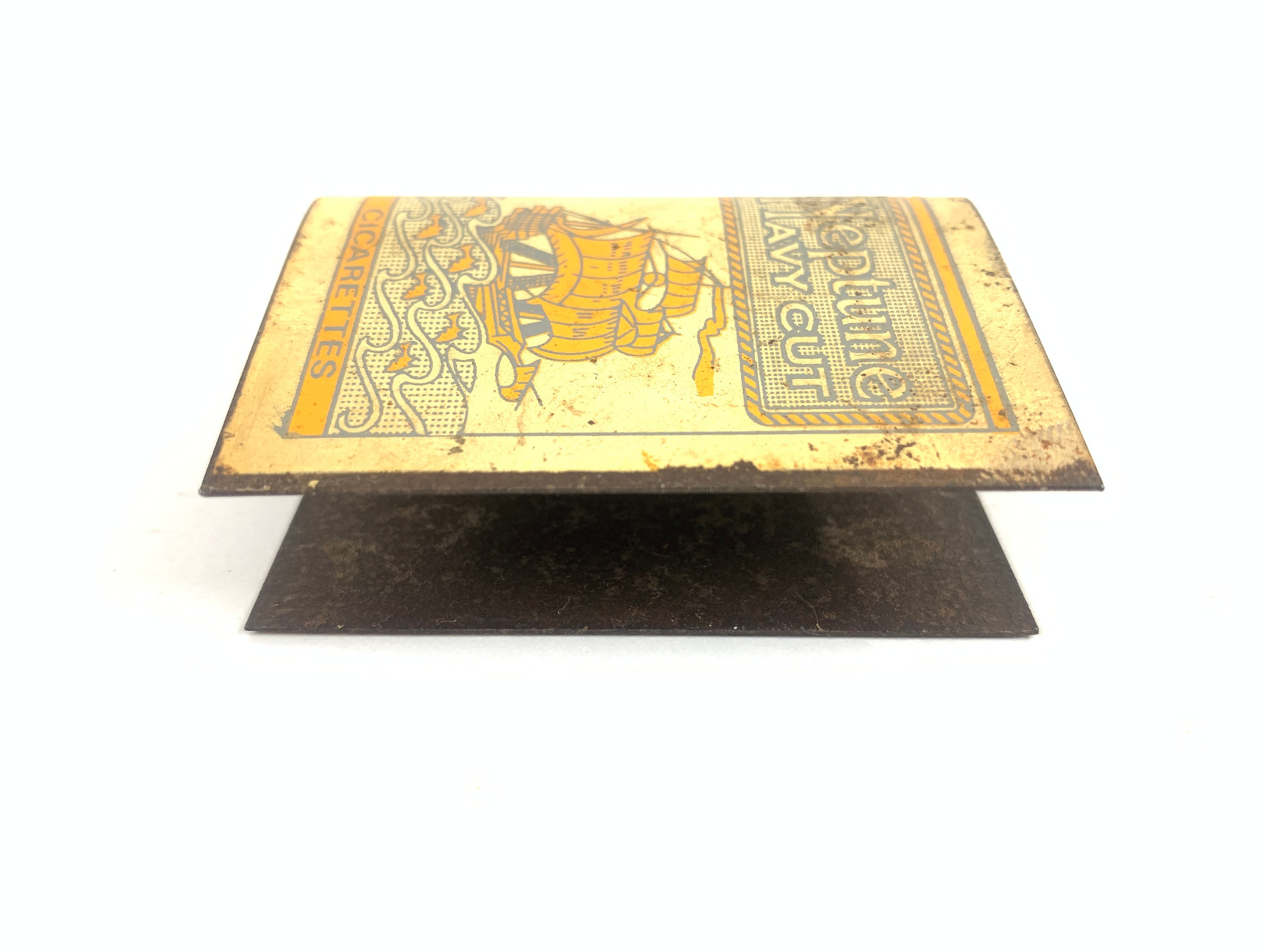 Vintage Neptune Navy Cut Cigarettes Advertisement Match Stick Box Cover ...