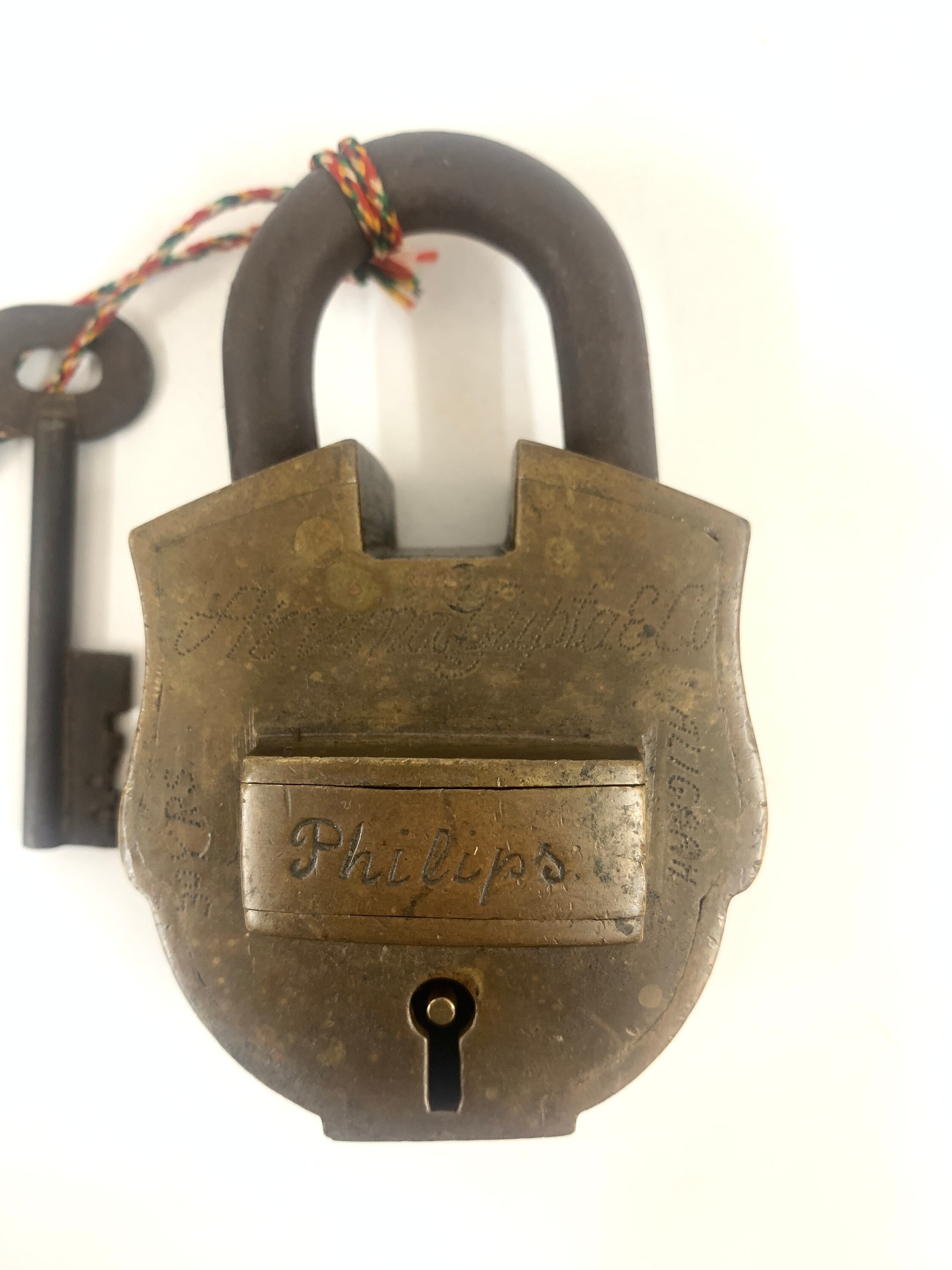 Vintage Aligarh Arvind Gupta & Co Pad Lock Made for Philips Trick Lock ...