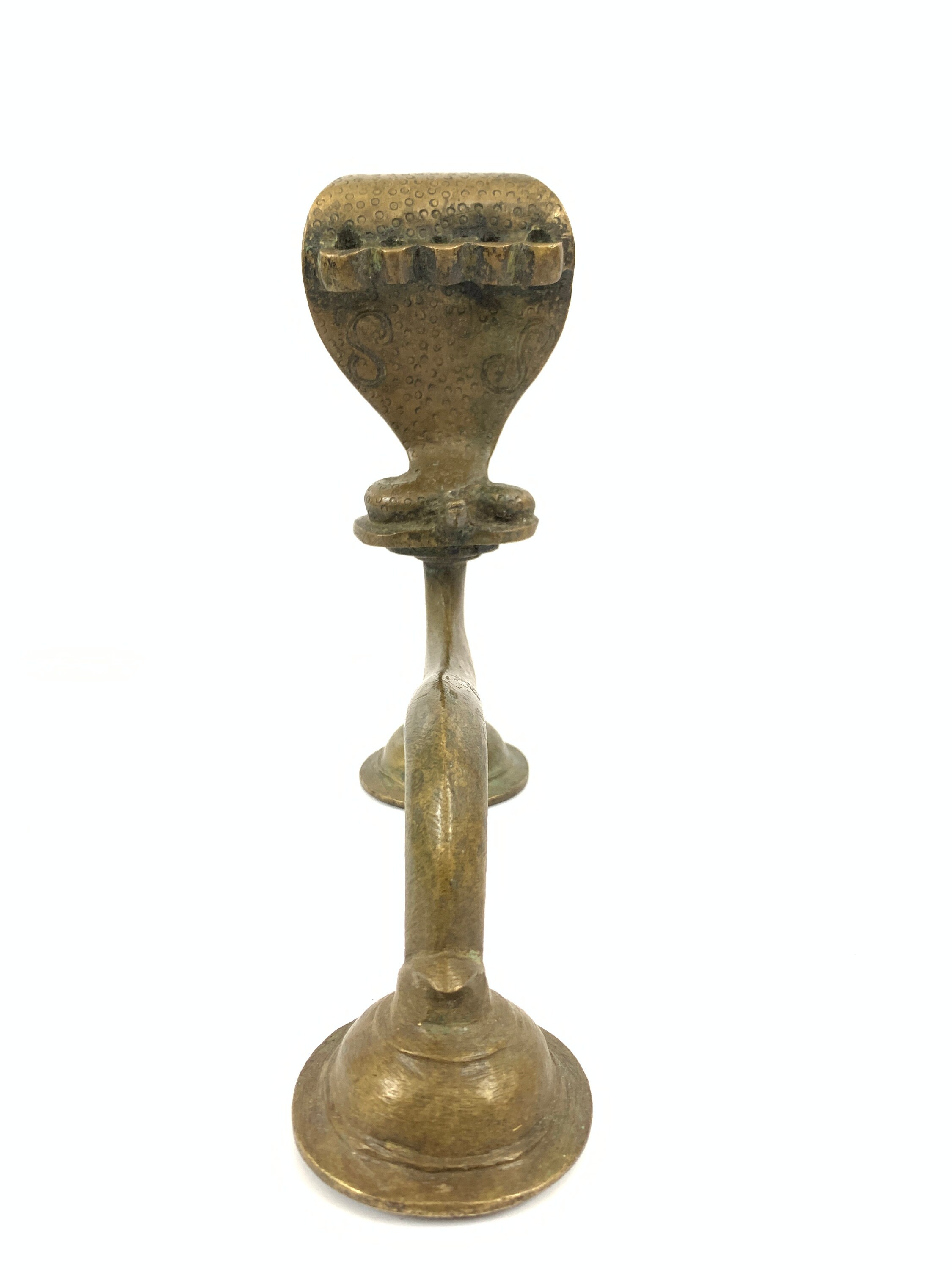 Old Brass Temple Snake Shape Oil Lamps Antique Snake Aarti - Etsy