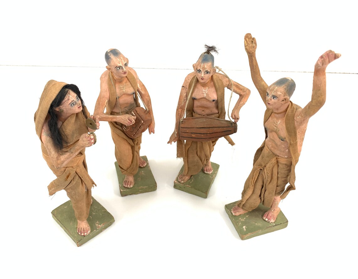 Vintage Terracotta Clay Figurine Band Terracotta Indian Toys - Etsy