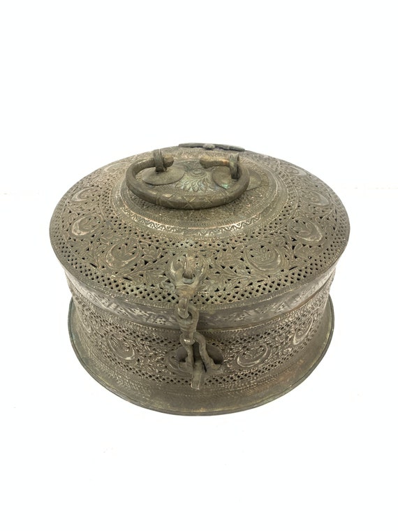Antique Large Lucknow Copper Jaali Box / Large Copper Box - Etsy