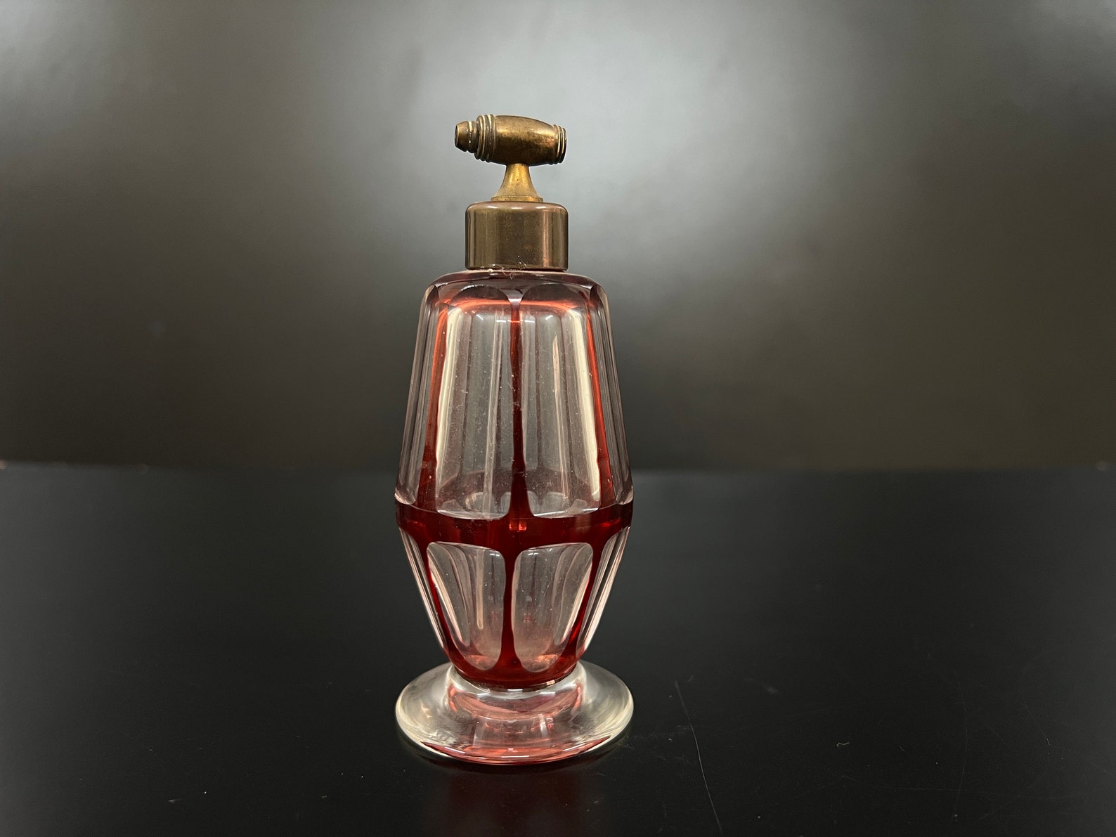Vintage Cut to Clear Ruby Red Perfume Atomizer - Etsy
