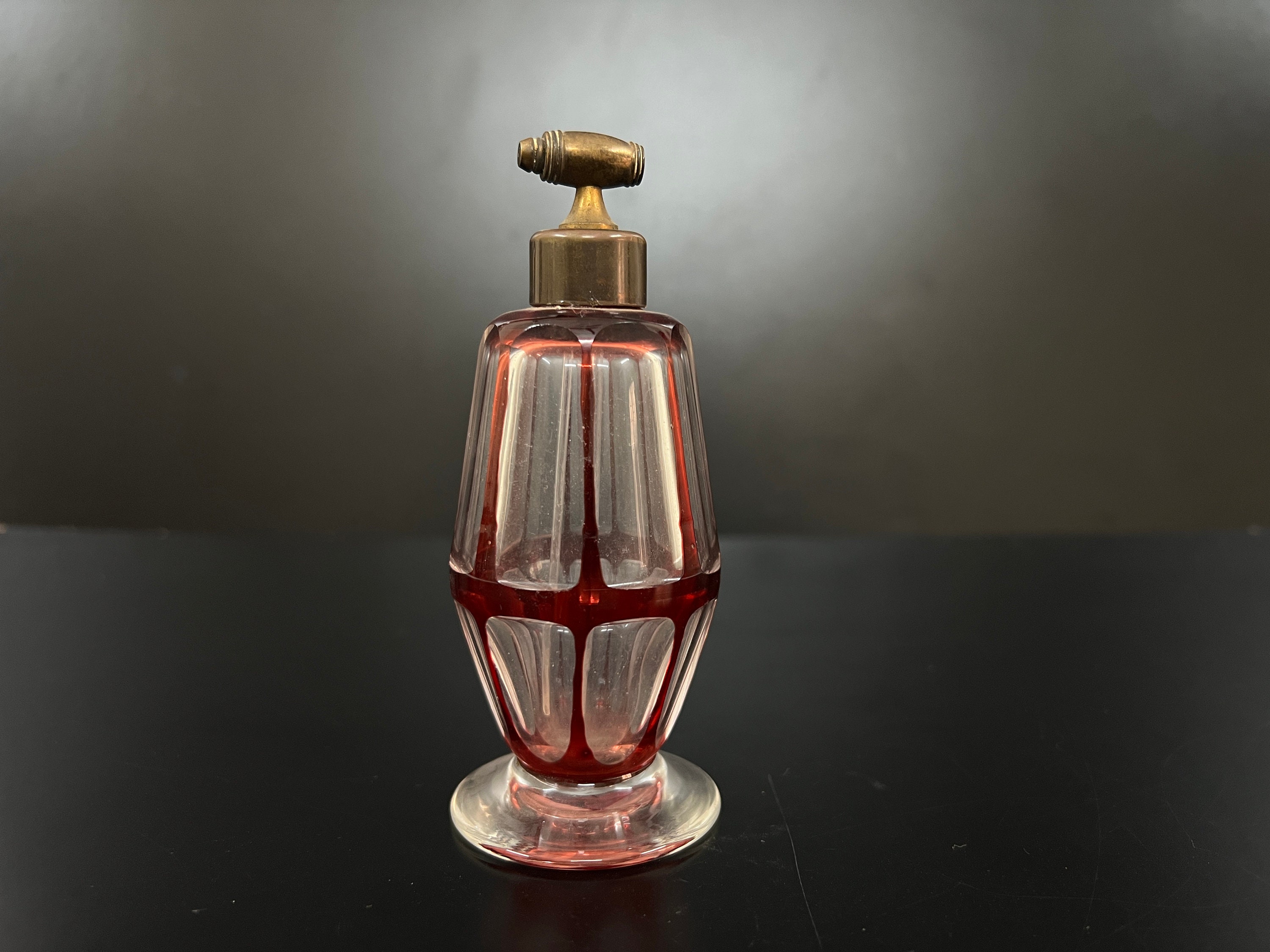 Vintage Cut to Clear Ruby Red Perfume Atomizer - Etsy