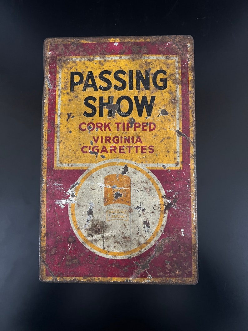 Vintage Passing Show Cigarettes Advertisement Box |passing Show ...
