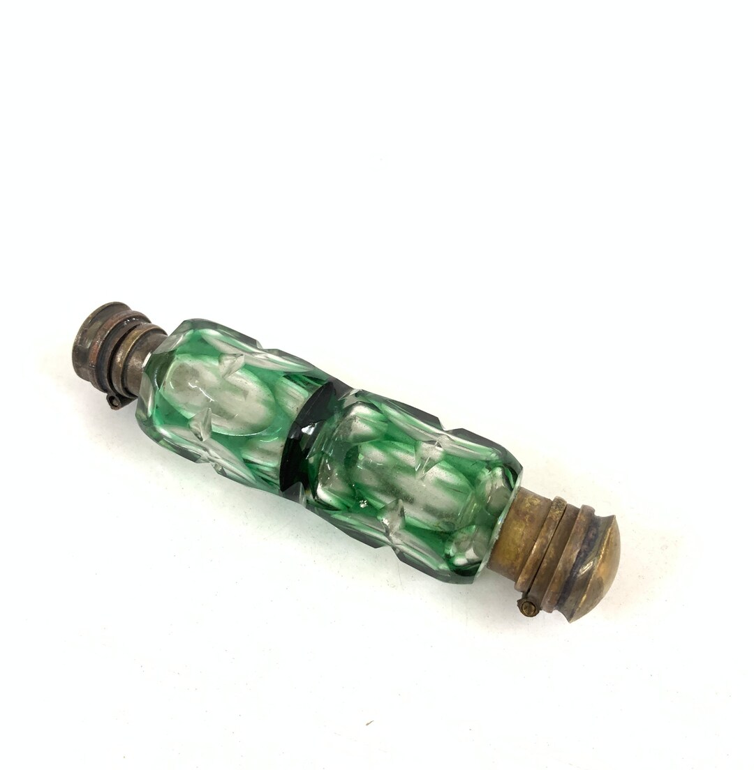 Victorian Overlay Cut Glass Double Ended Scent Bottle - Etsy UK
