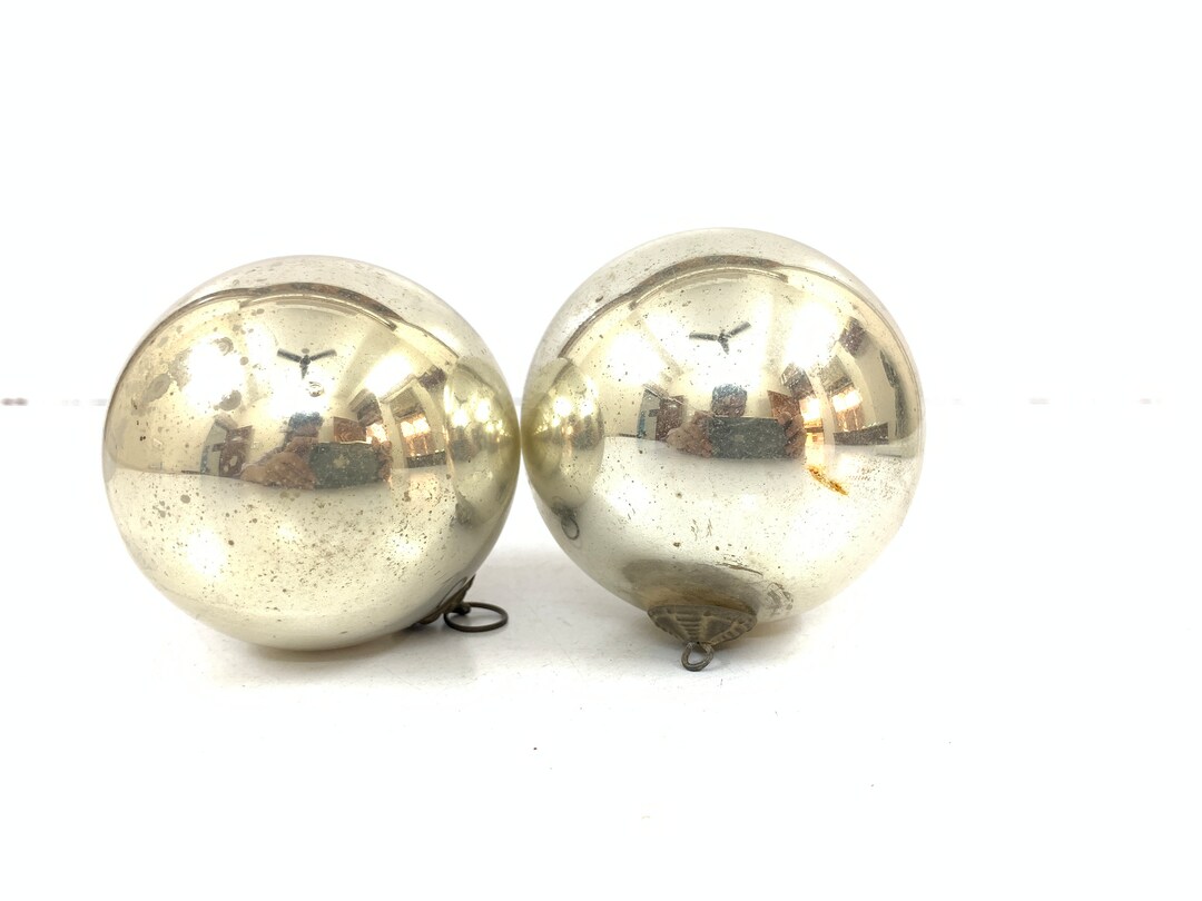 Antique Old German Christmas Bauble Heavy Glass Kugel - Etsy
