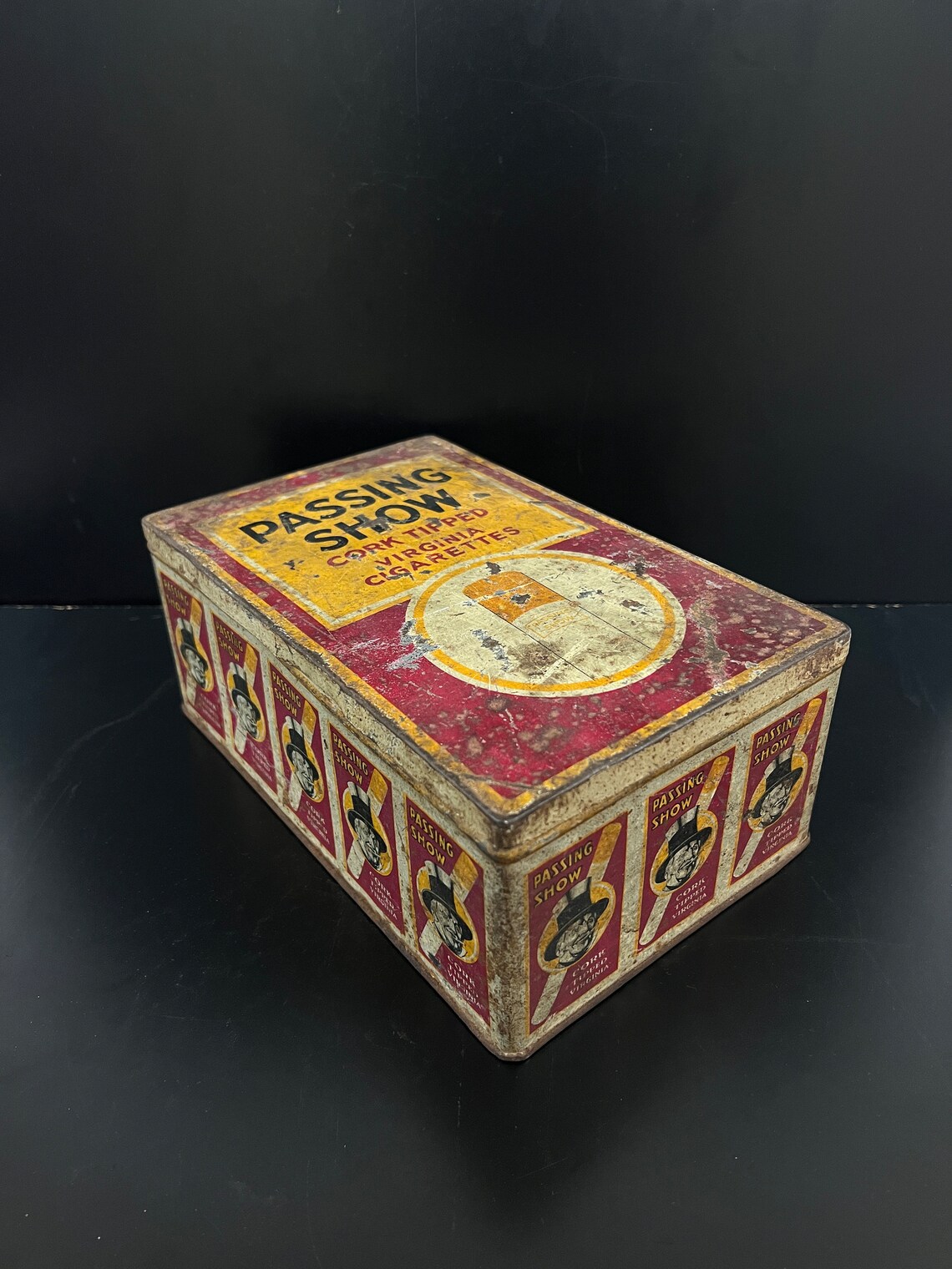 Vintage Passing Show Cigarettes Advertisement Box |passing Show Cigarettes Original USA ...
