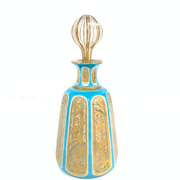 Bohemian Glass Decanter - Etsy