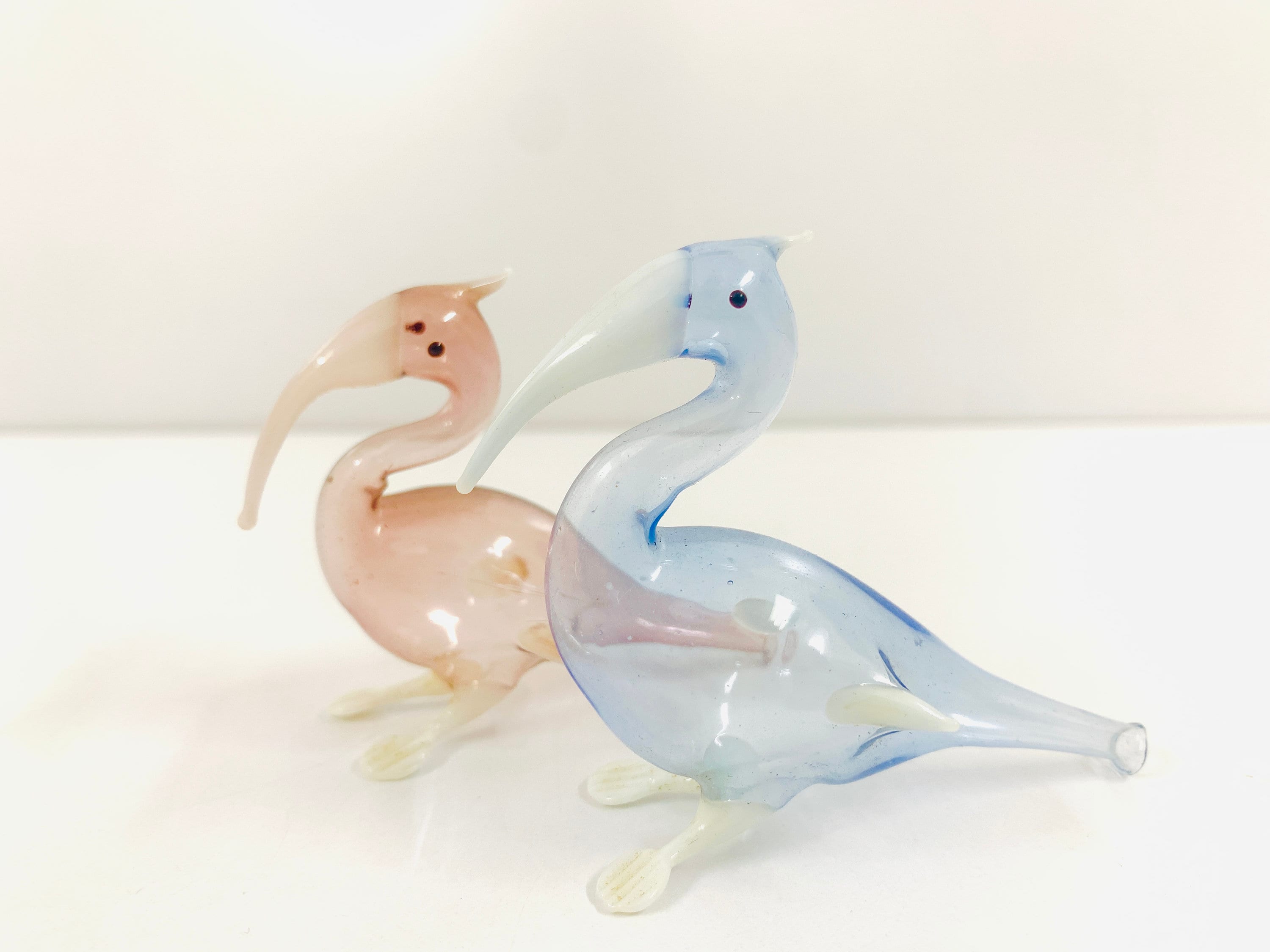 Vintage Blown Glass Bird Shaped Perfume Bottle Vintage Blown Glass ...