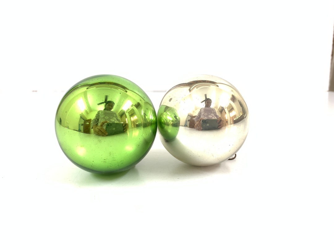 Antique Old German Christmas Bauble Heavy Glass Kugel - Etsy