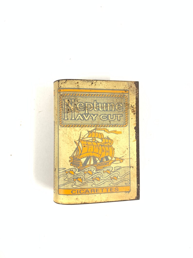 Vintage Neptune Navy Cut Cigarettes Advertisement Match Stick Box Cover ...