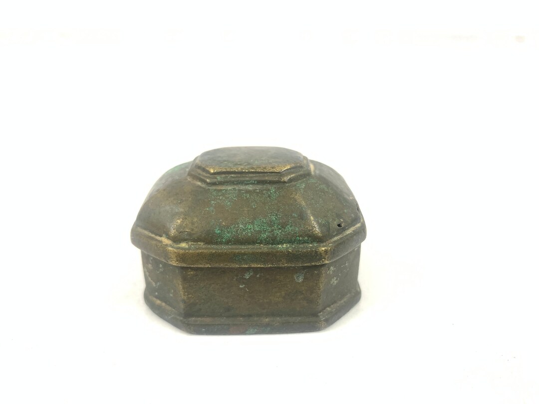 Antique Brass Miniature Box - Etsy