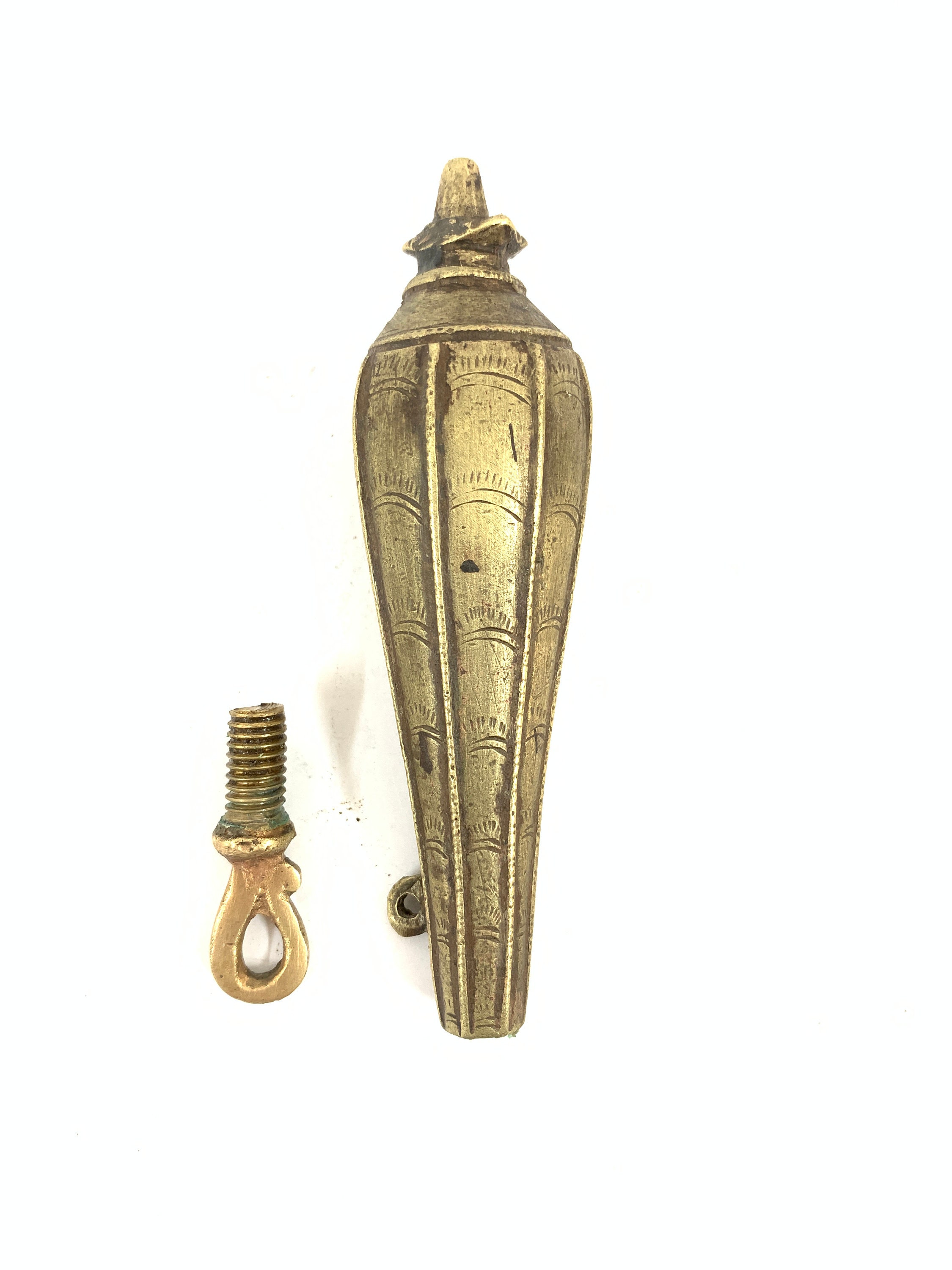 Vintage Brass Miniature Gun Powder Flask/brass Collectible /barood Dani ...