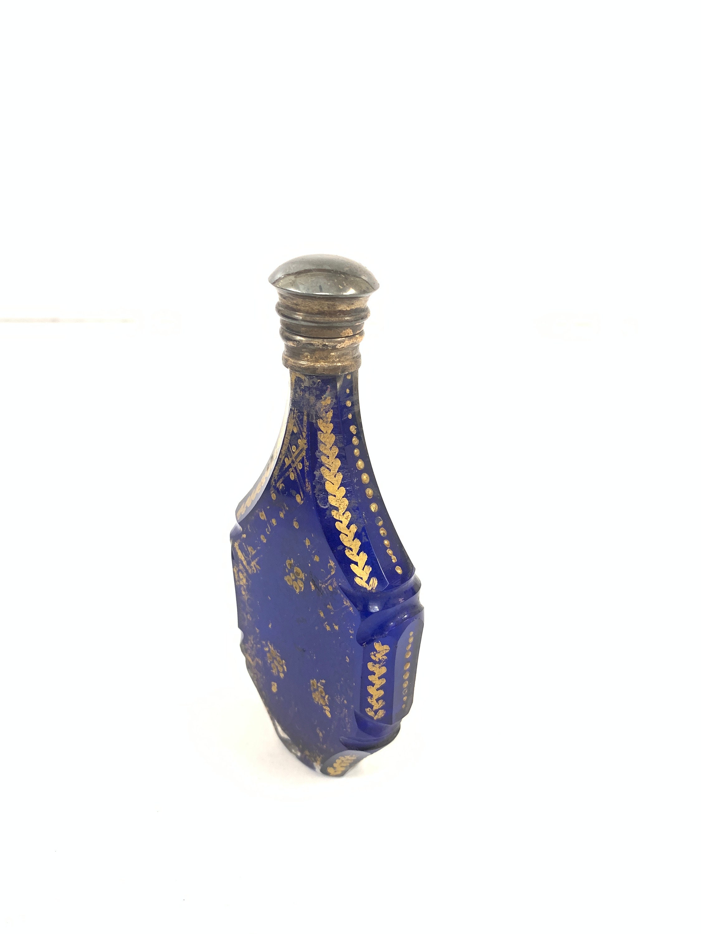 Antique Blue Color Victorian Period Gold Work Perfume Bottle - Etsy