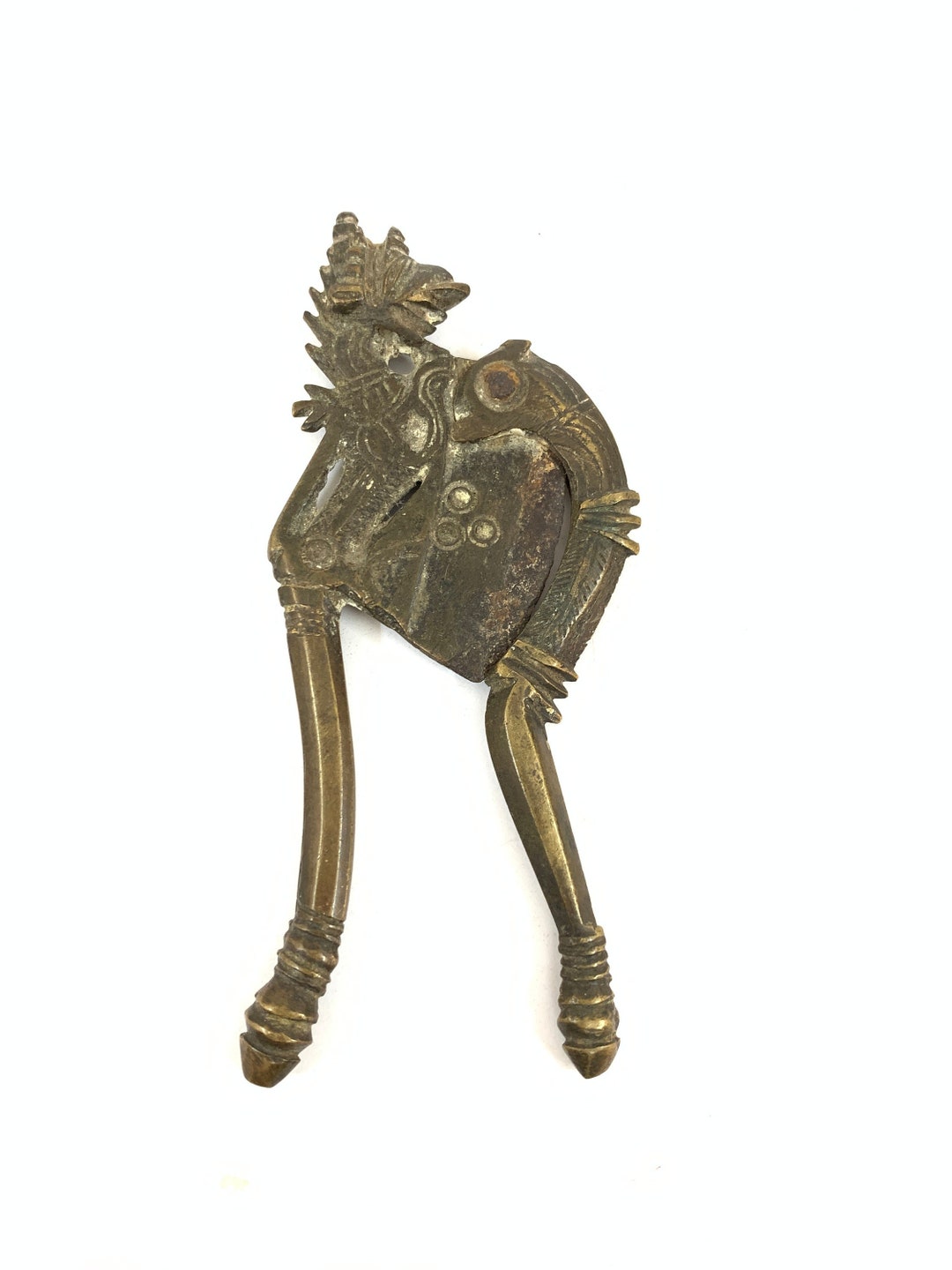 Vintage Brass Sarota With a Dragon or Horse| Vintage Betel Nut Cutter ...