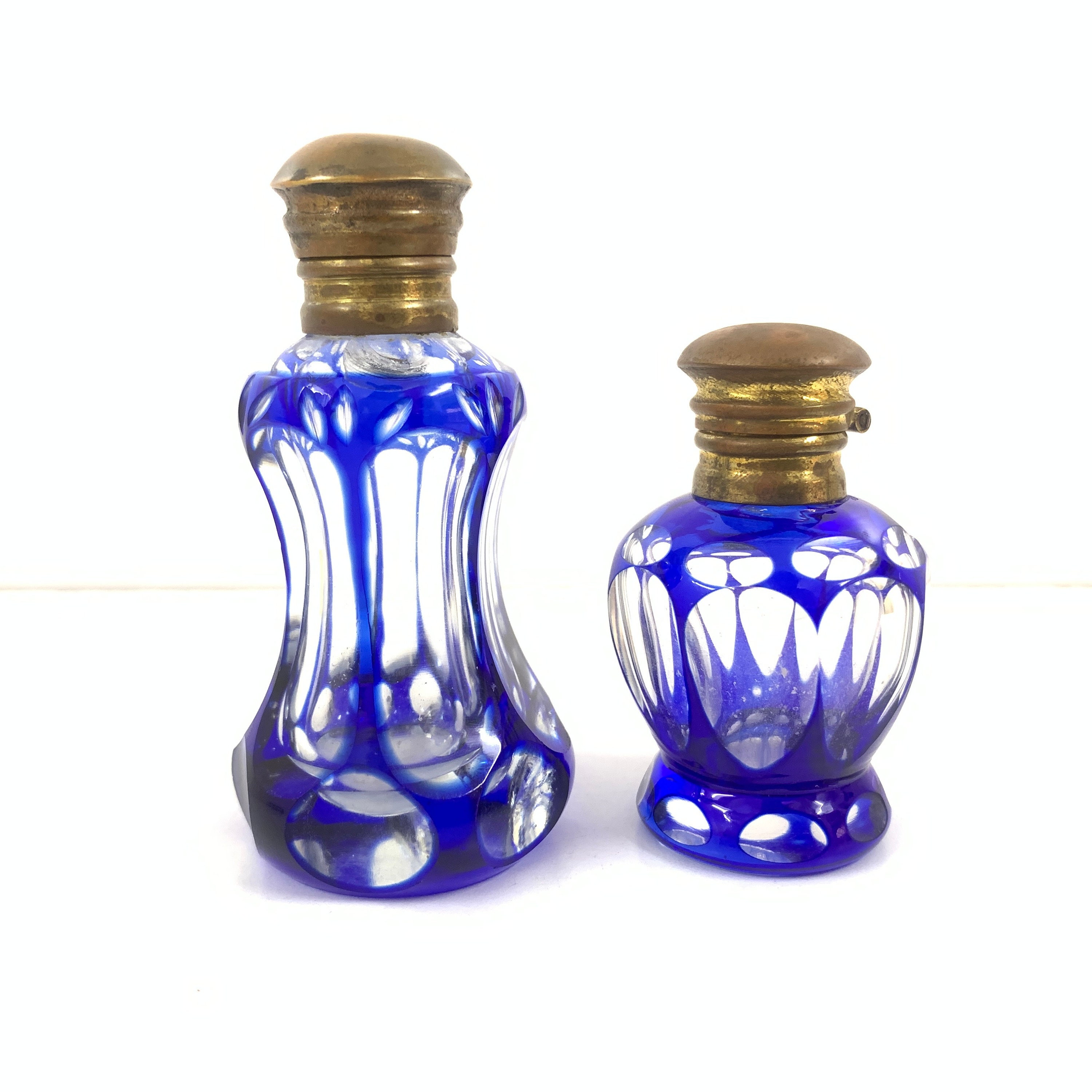 Antique Round Blue Perfume Bottles | Perfume Bottles| Perfume Bottle ...