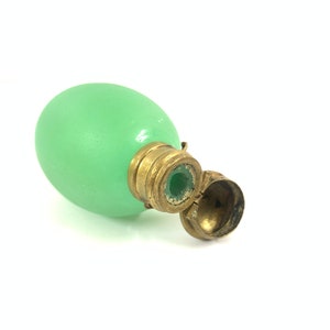 Vintage Vaseline Glass Perfume Bottle - Etsy