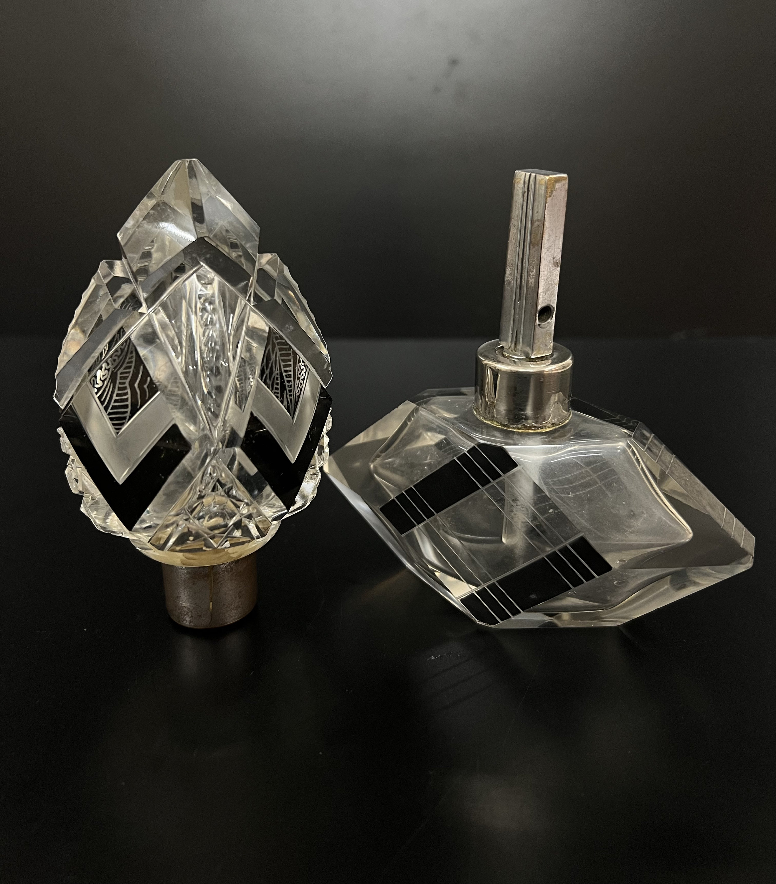 Vintage Karl Pada Black Enamel Rare Perfume Bottles - Etsy