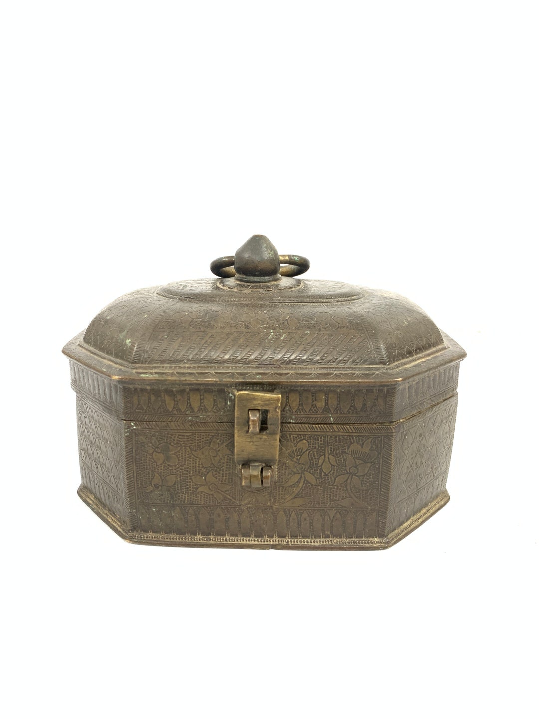 Vintage Brass Box, Brass Box With Lid, Antique Decor, Jewellery Box ...