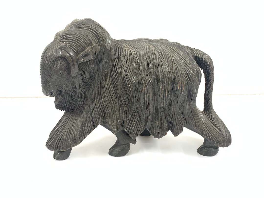 Vintage Wooden Yak |figurines| Home Decor| Handmade Statue |handicraft ...