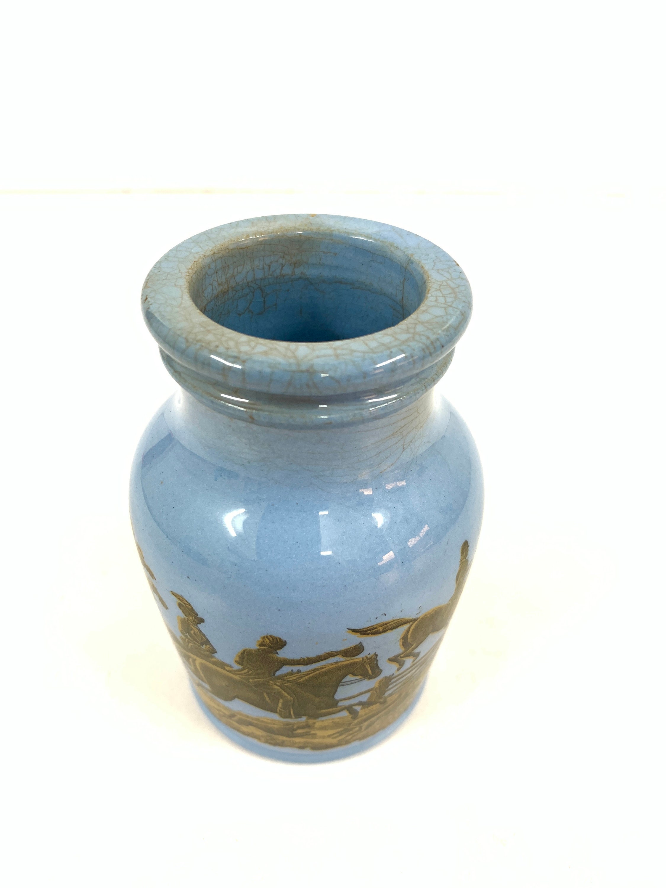 Antique Prattware Earthenware Jar - Etsy