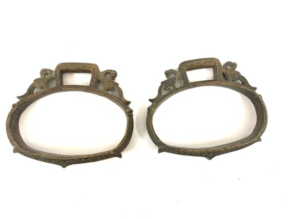 Vintage Horse Stirrup Antique Brass Stirrup Rustic Stirrup - Etsy