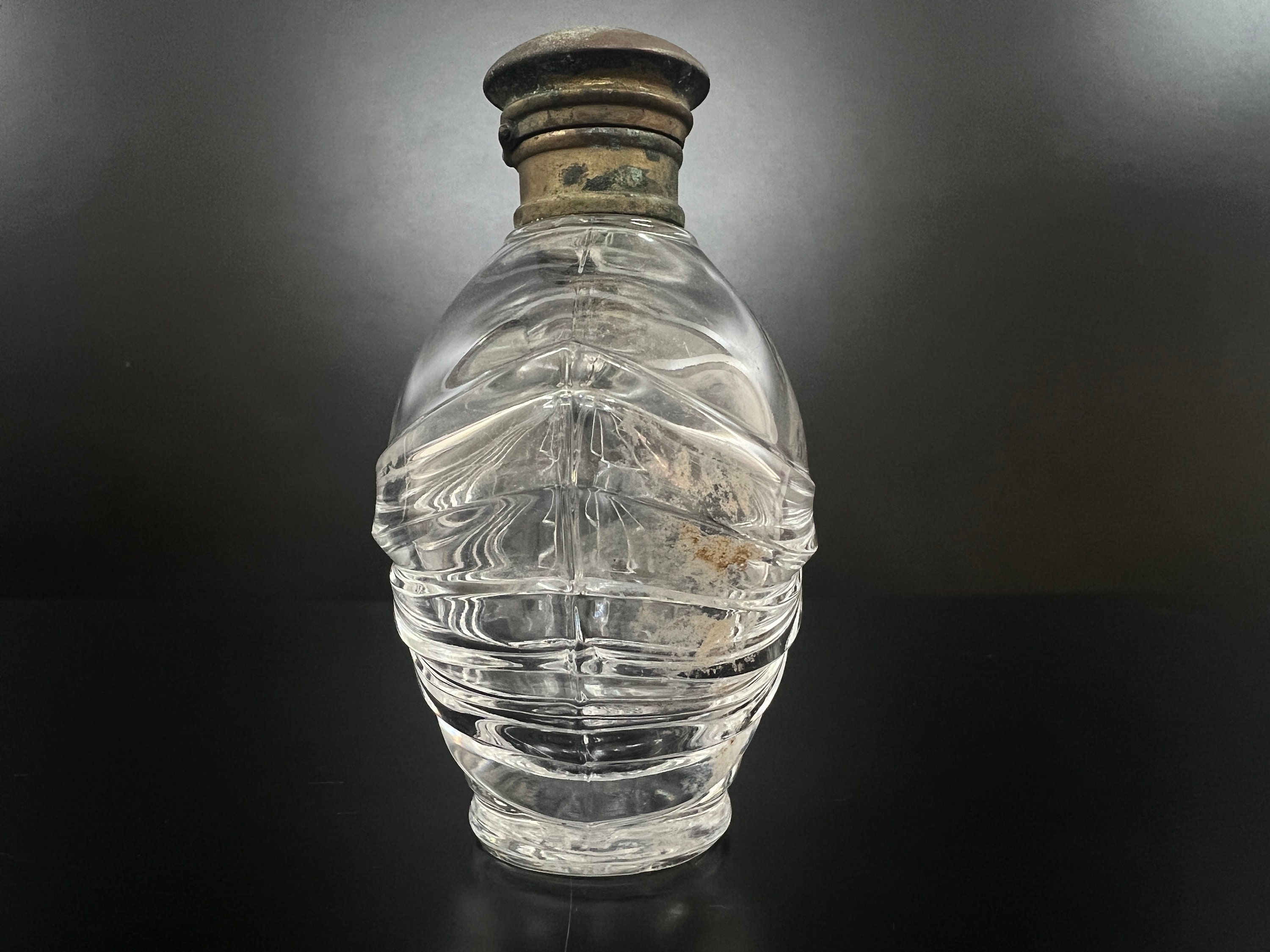 Vintage Crystal Glass French Perfume Bottle by VCA - Etsy