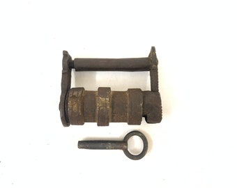 Iron Lock and Key Vintage Old Antique Home Decor Collectible - Etsy