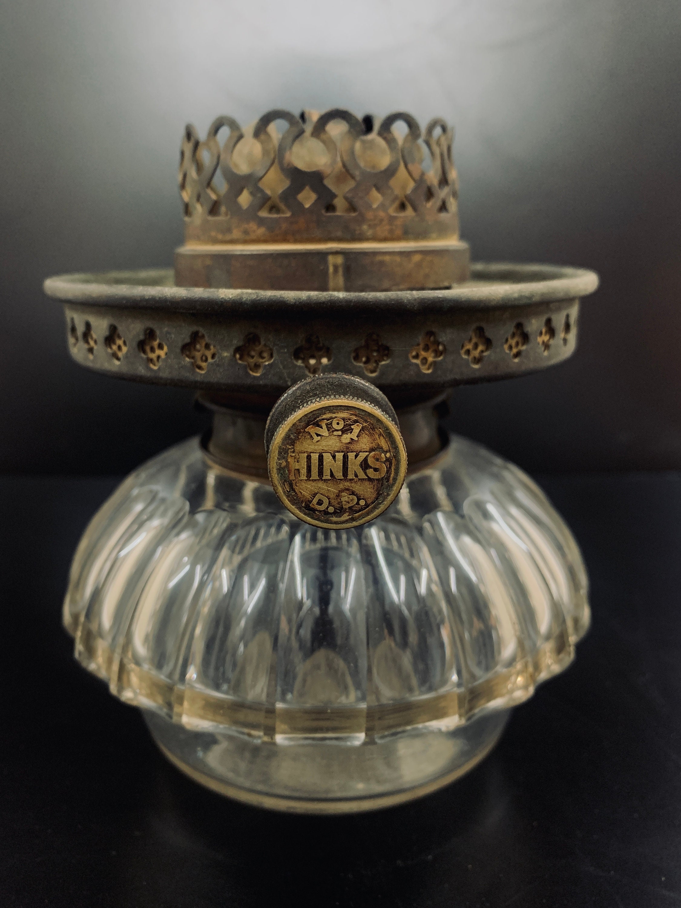 Antique Hinks and Sons Patent No.1 Oil Lamp With Glass Tank - Etsy