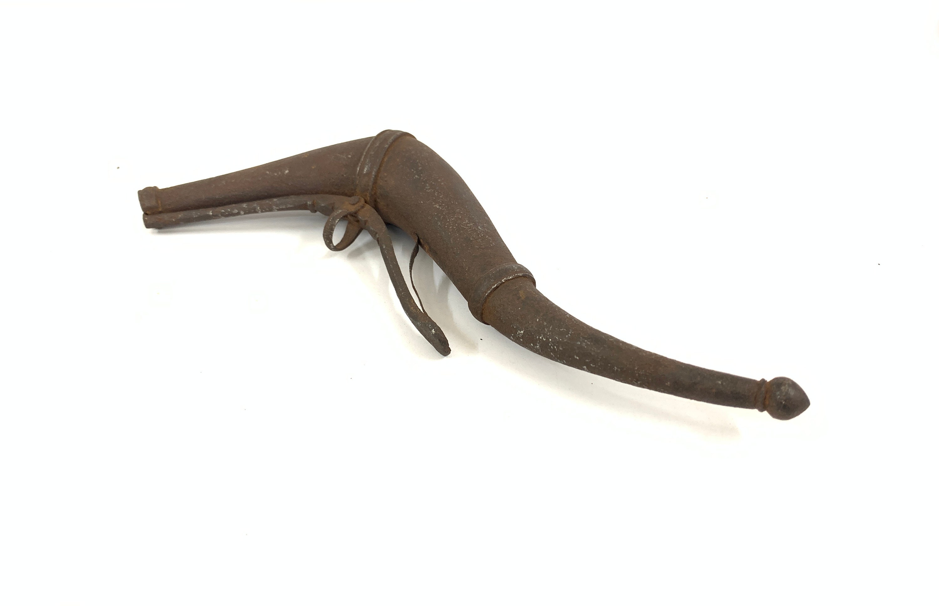 Antique 18 Century Iron Islamic Gun Powder Flask Persian - Etsy