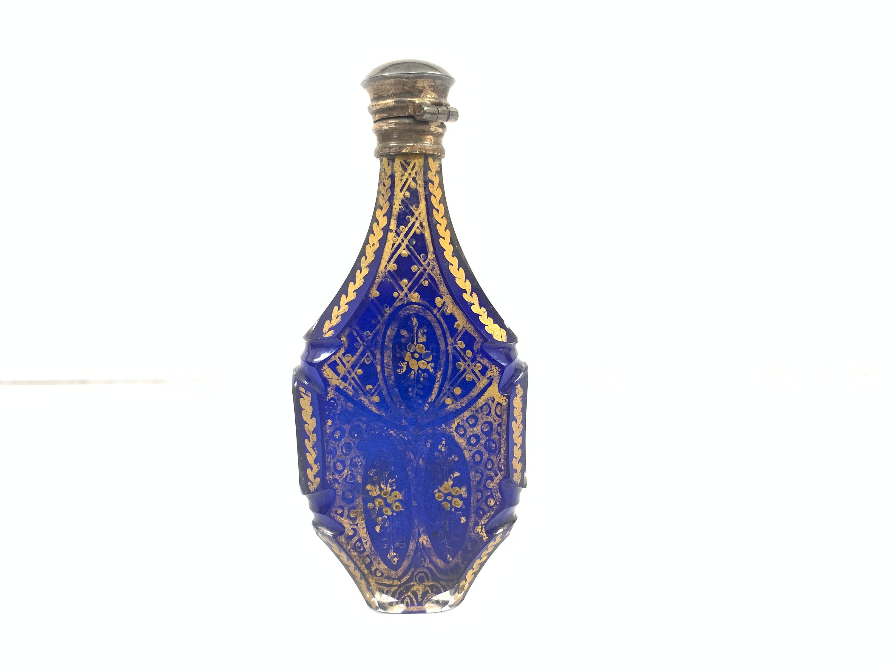 Antique Blue Color Victorian Period Gold Work Perfume Bottle - Etsy
