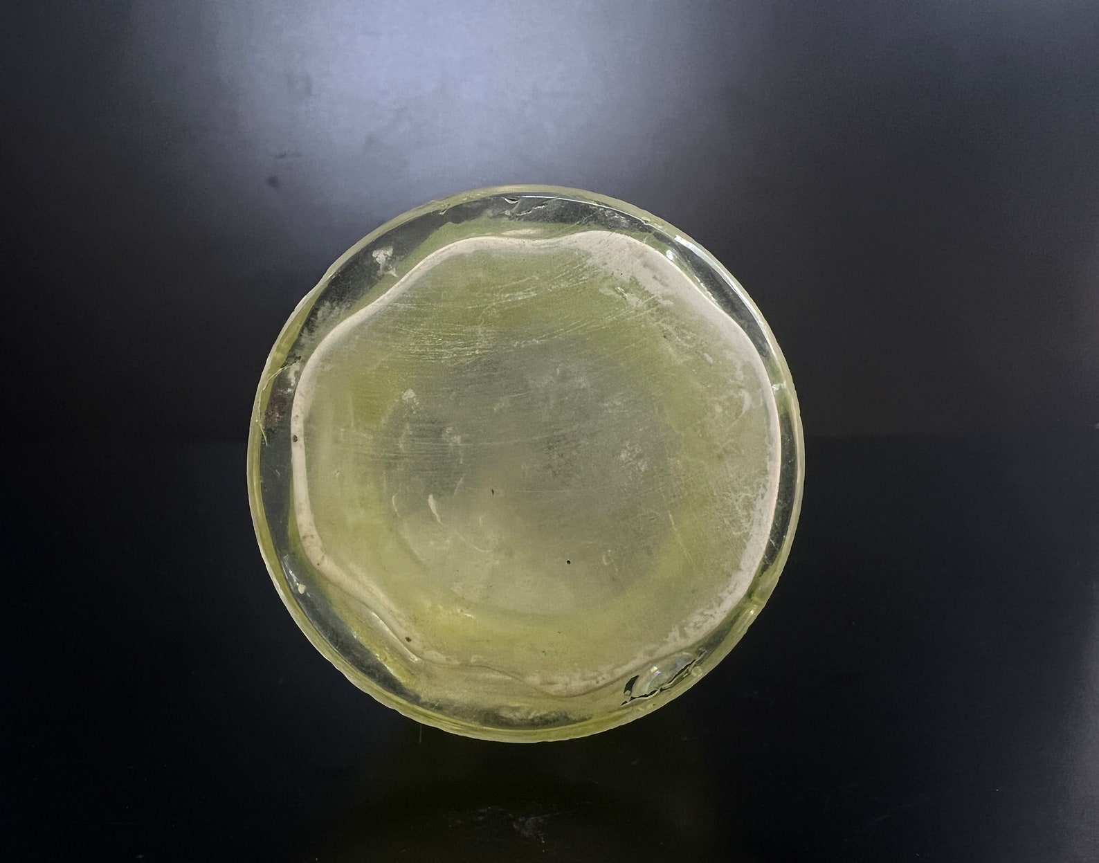 Vintage Vaseline Glass Perfume Bottle - Etsy