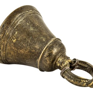 Vintage Brass Cow Bell Ringing Bell School Bell Brass Cow - Etsy