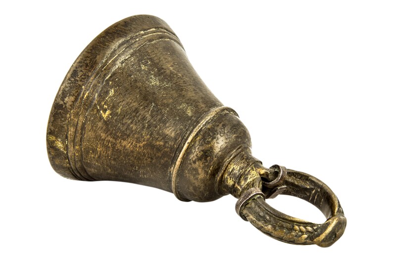 Vintage Brass Cow Bell Ringing Bell School Bell Brass Cow - Etsy