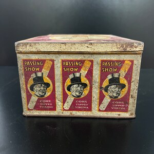 Vintage Passing Show Cigarettes Advertisement Box |passing Show Cigarettes Original USA ...