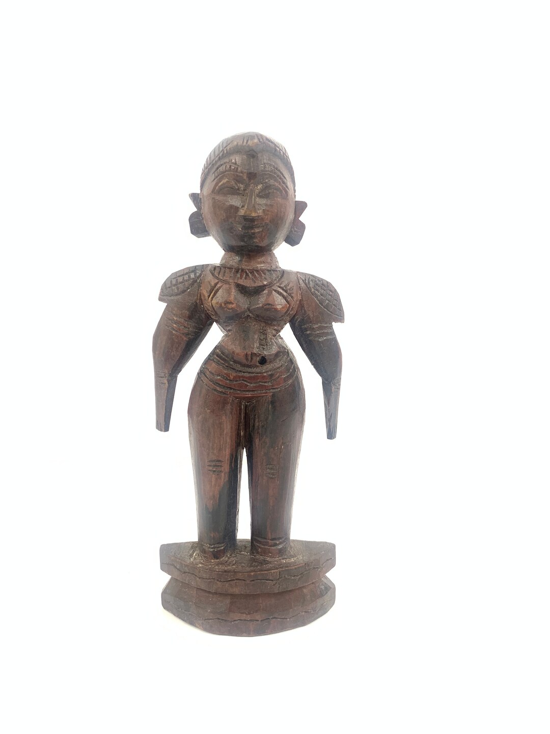 Vintage Devi Wood Statue| Vintage Toys| Hindu Goddess| Wooden Toys for ...